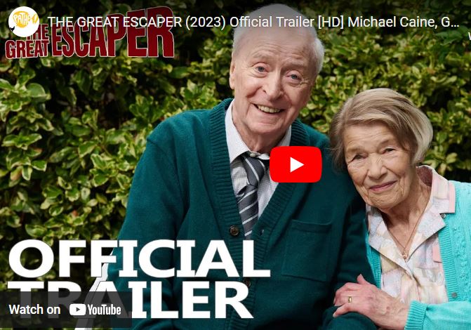 The Great Escaper, starring Michael Caine and Glenda Jackson. Saturday ...